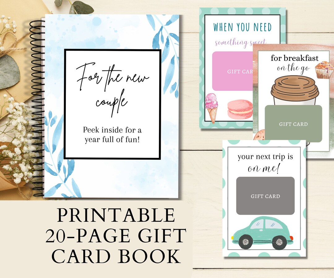 Wedding Gift Card Book, Bridal Shower Gift Card Book, Group Gift for ...