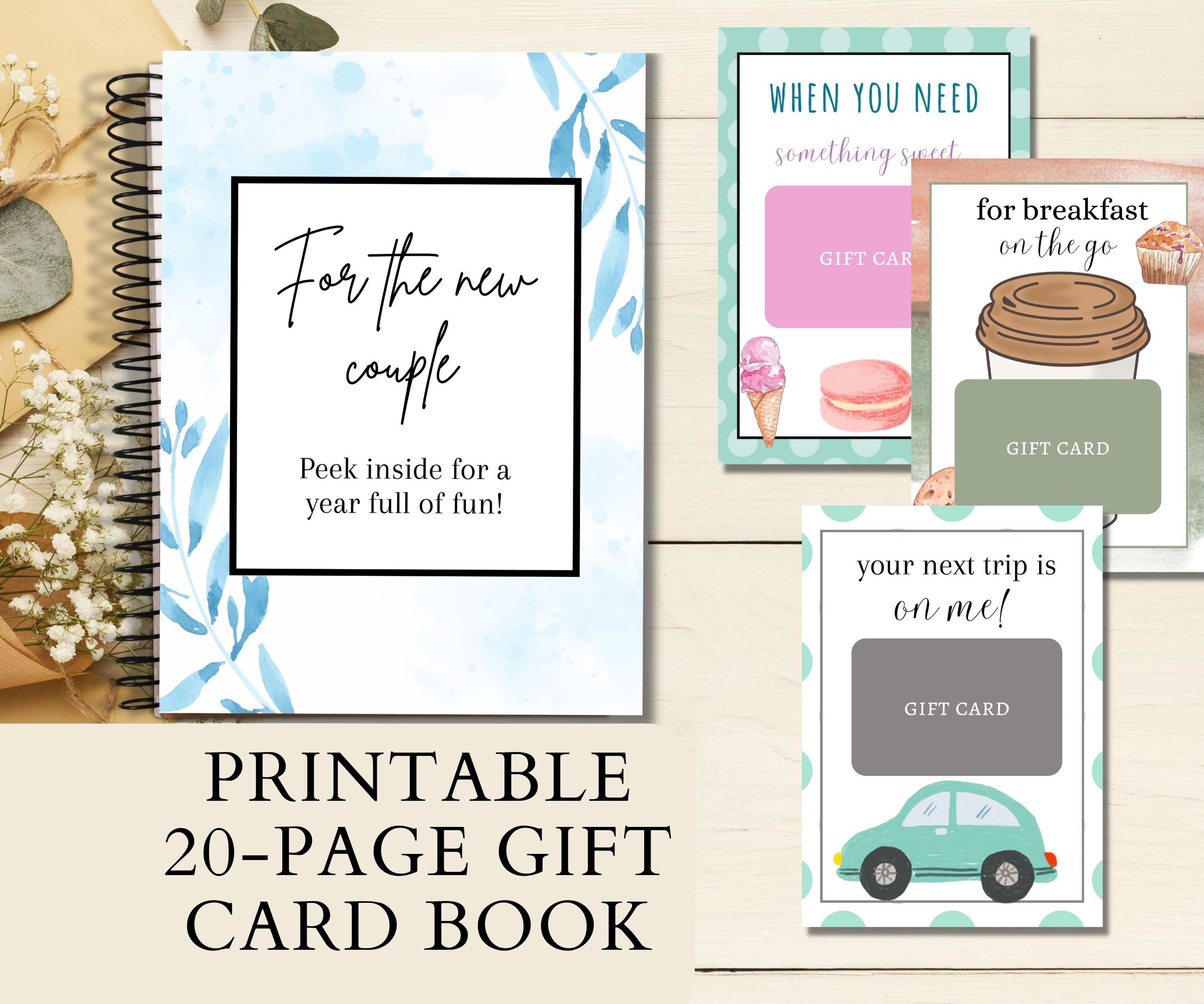 Wedding Gift Card Book, Bridal Shower Gift Card Book, Group Gift for ...