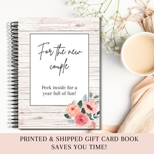 Wedding Gift Card Book, Gift Card Book for Newlyweds, Wedding Gift From ...