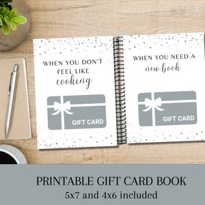 Printable Gift Card Book, Mother's Day Gift, New Mom Gift, Birthday ...