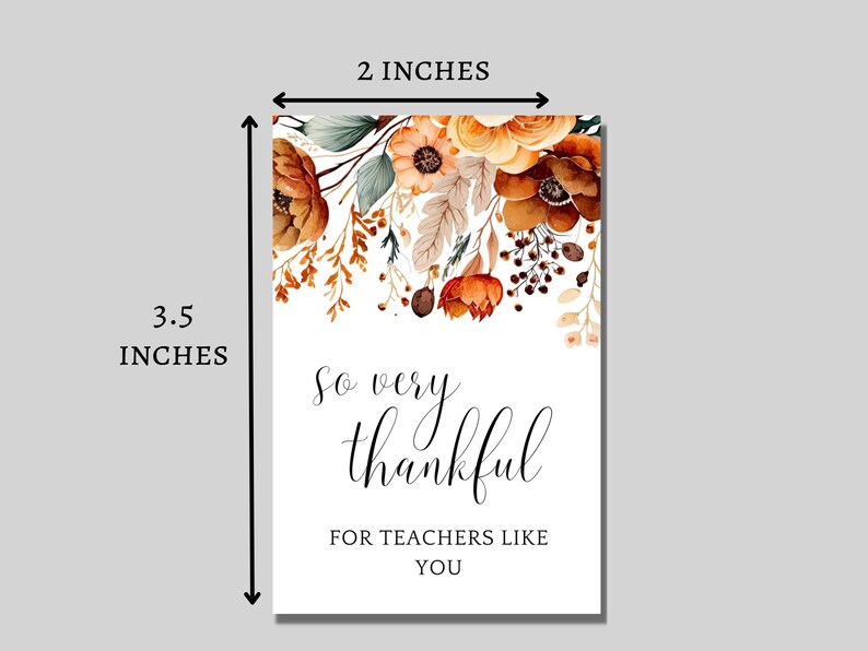 Thanksgiving Cookie Card Teacher Gift Tag Fall Fall Treat - Etsy