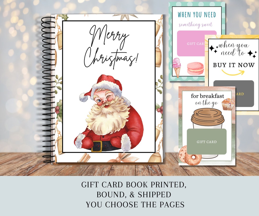 Christmas Gift Card Book, Gift for College Student, Christmas Gift for ...