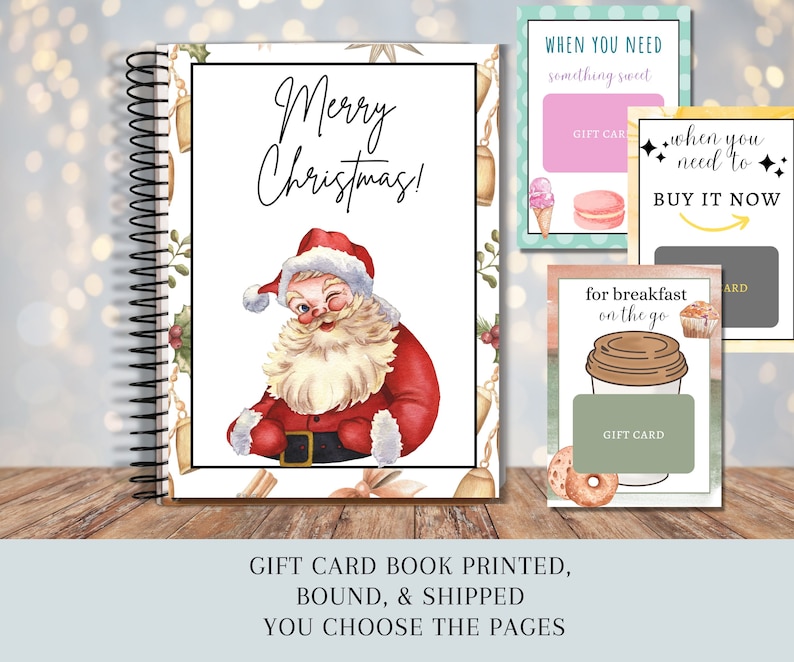 Christmas Gift Card Book, Gift for College Student, Christmas Gift for ...