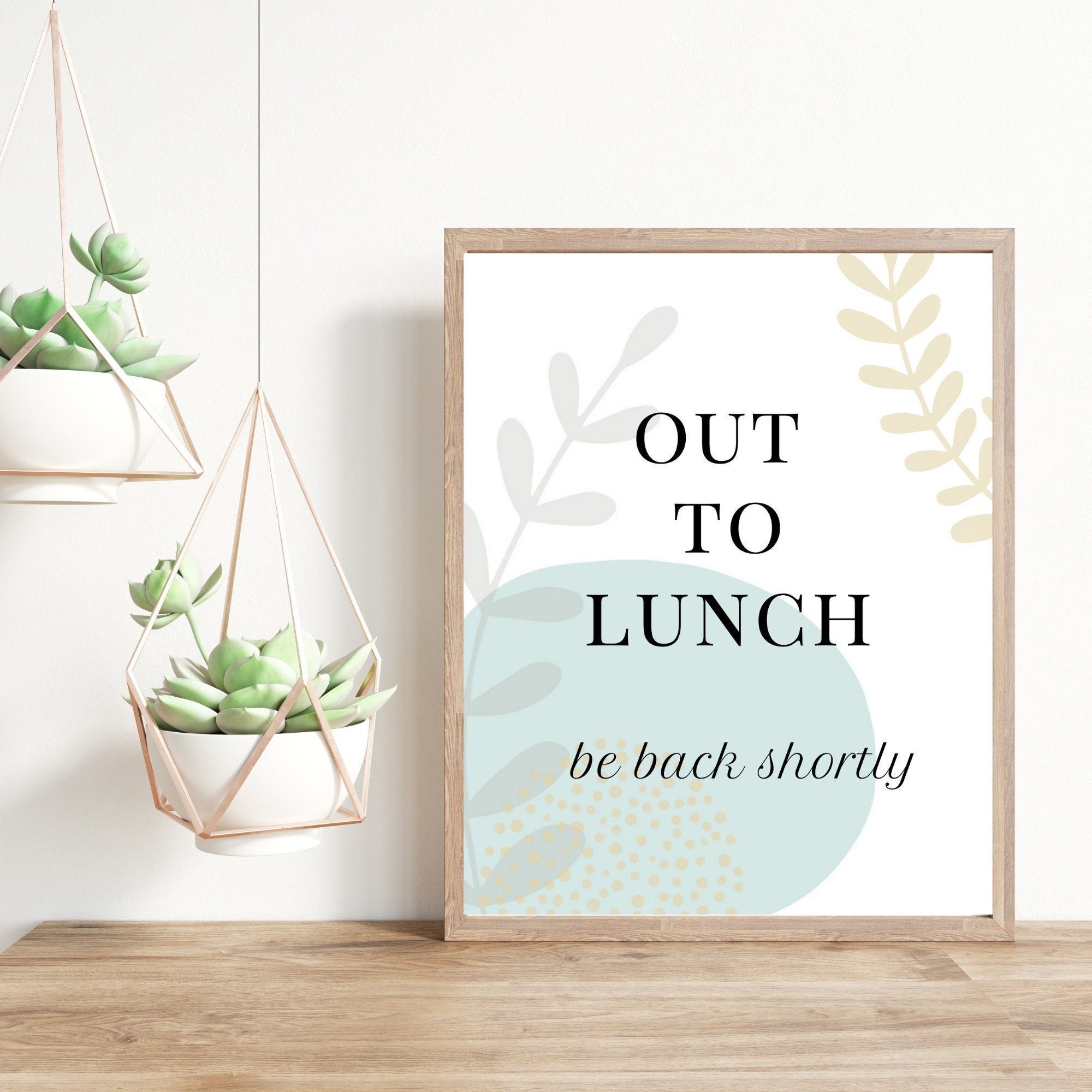 Printable Out To Lunch Sign