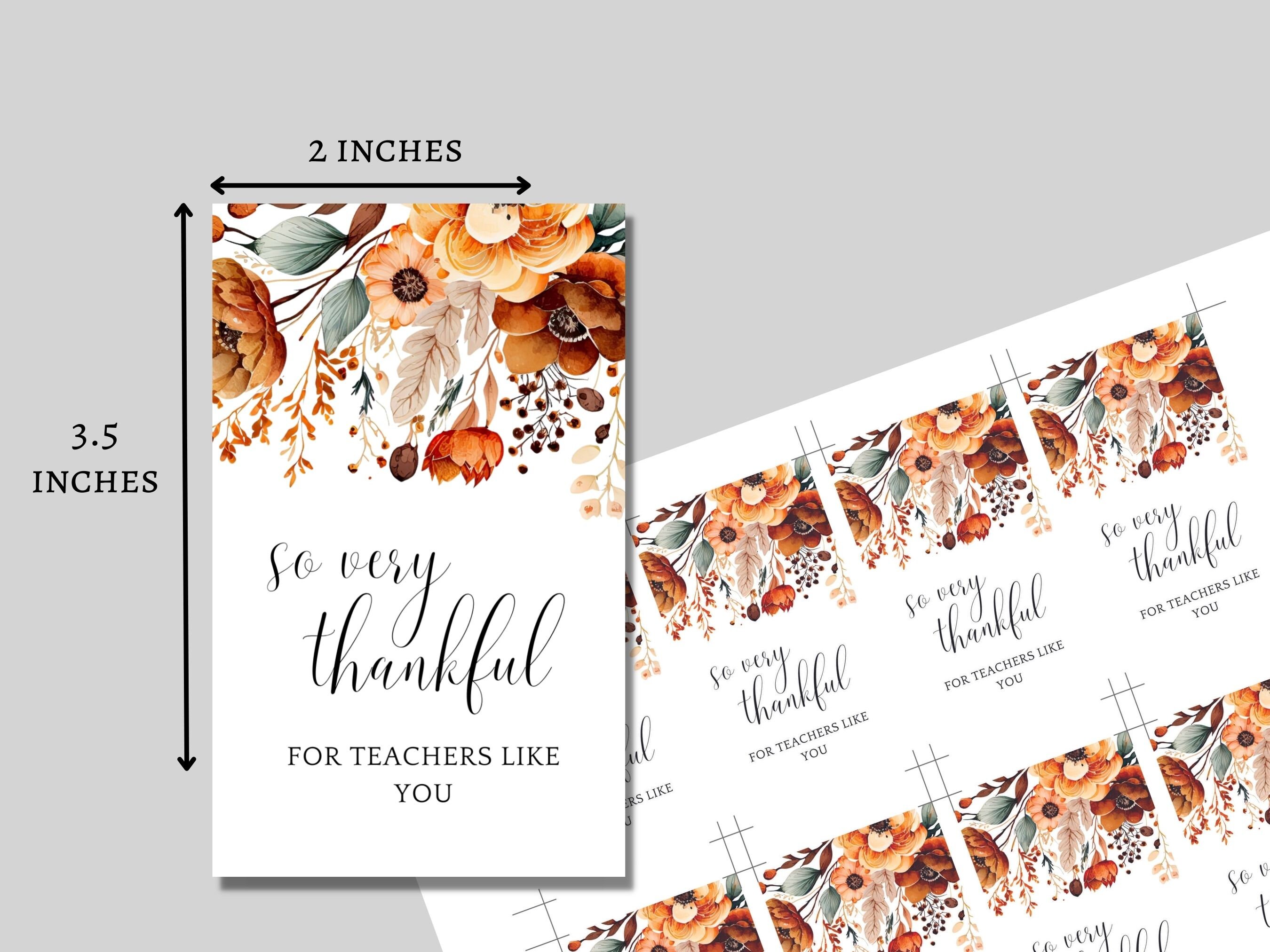 Thanksgiving Cookie Card Teacher Gift Tag Fall Fall Treat - Etsy