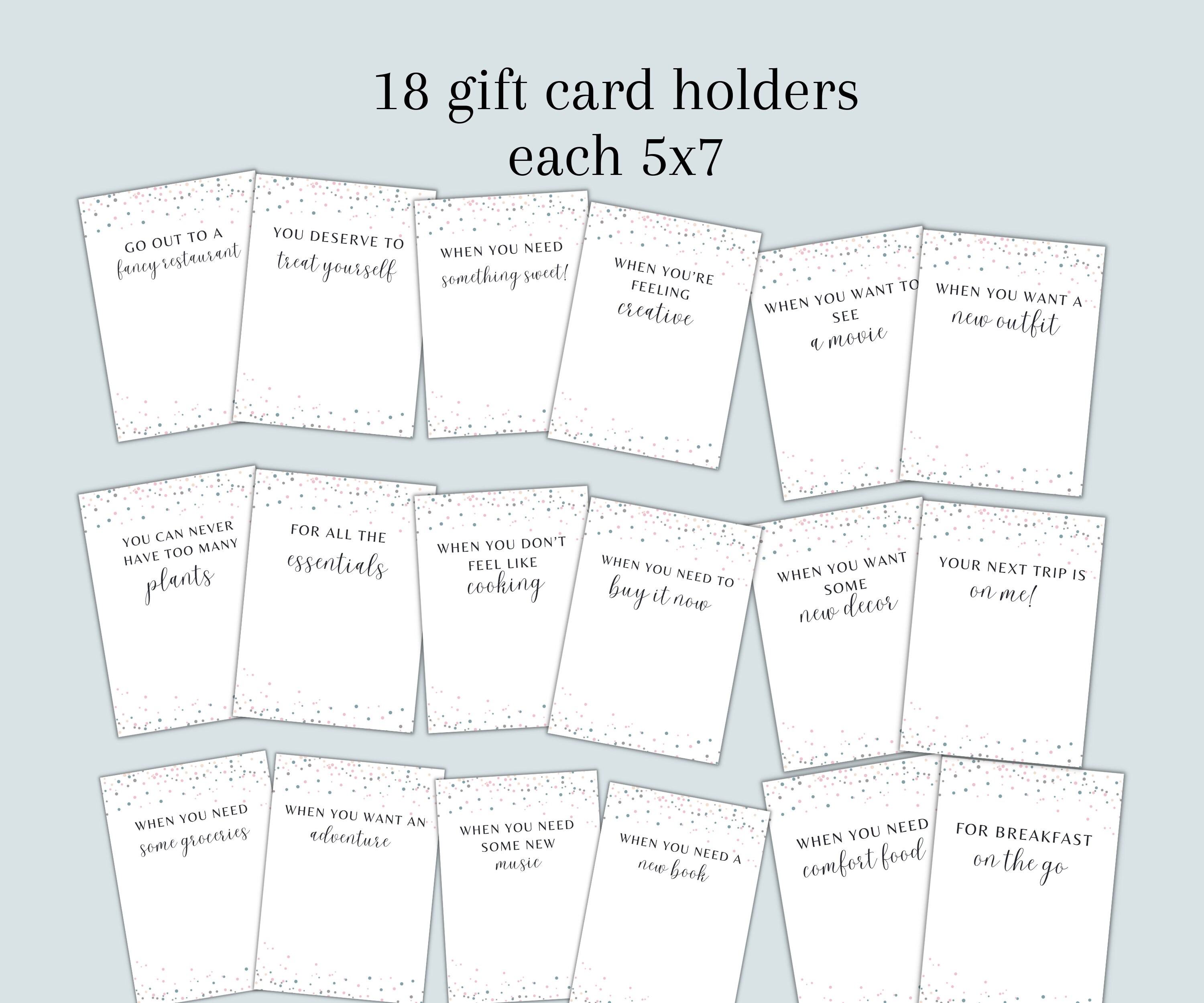 Printable Gift Card Book, Mother's Day Gift, New Mom Gift, Birthday ...