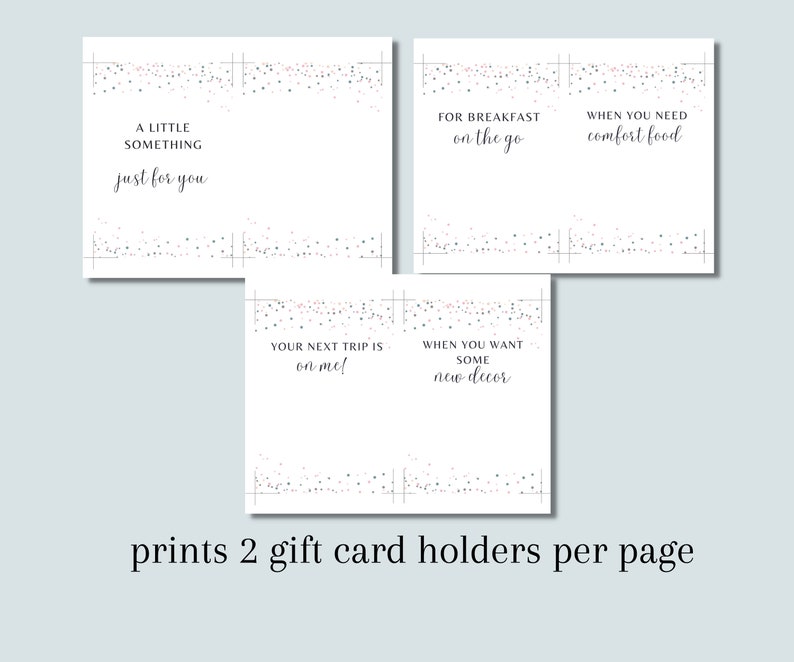Printable Gift Card Book, Mother's Day Gift, New Mom Gift, Birthday ...