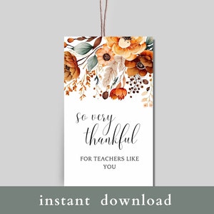 Thanksgiving Cookie Card Teacher Gift Tag Fall Fall Treat - Etsy