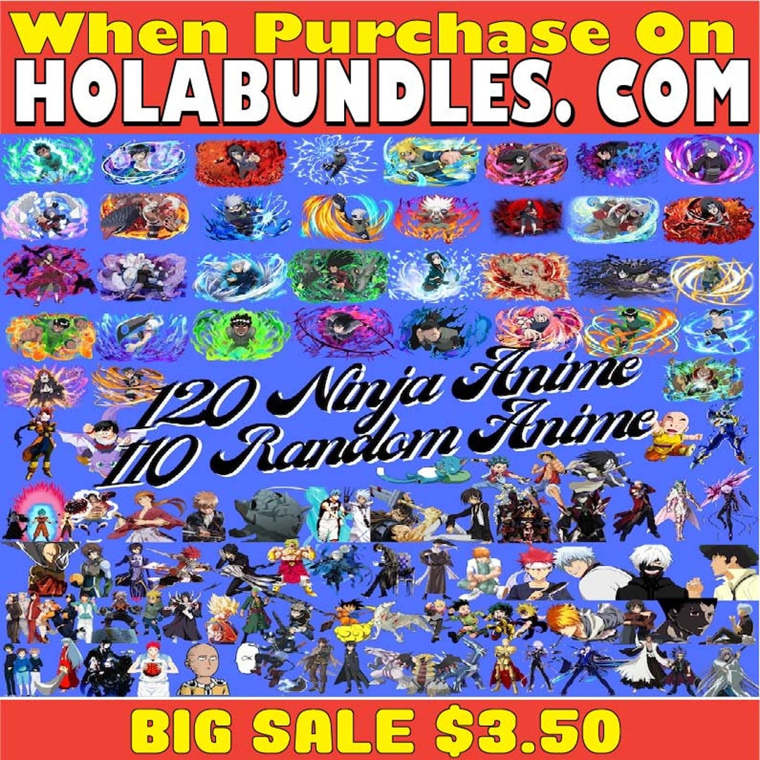 120 Shinobi and Random Anime Clipart Digital, PNG Transparent ...