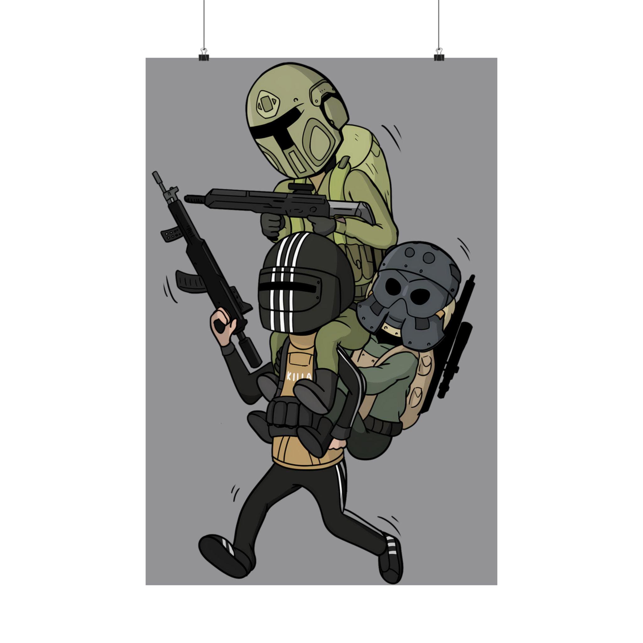 Escape From Tarkov Killa Themed Poster (large) High Quality Art for ...