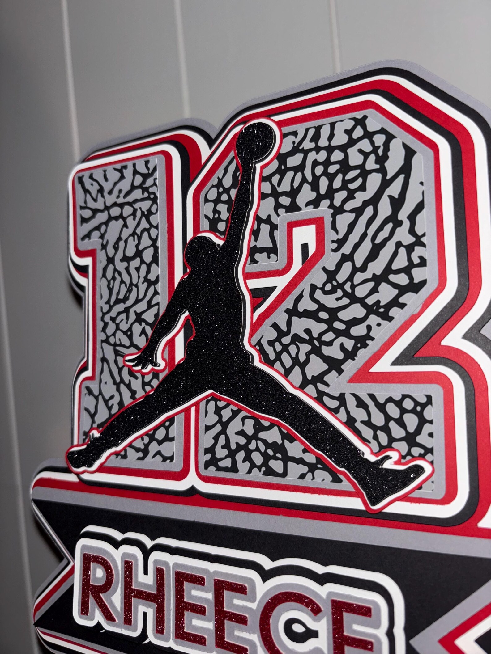 Jordan Inspired Cake Topper - 1 Caketoppet & 4 SHOES Mini Toppers - Etsy