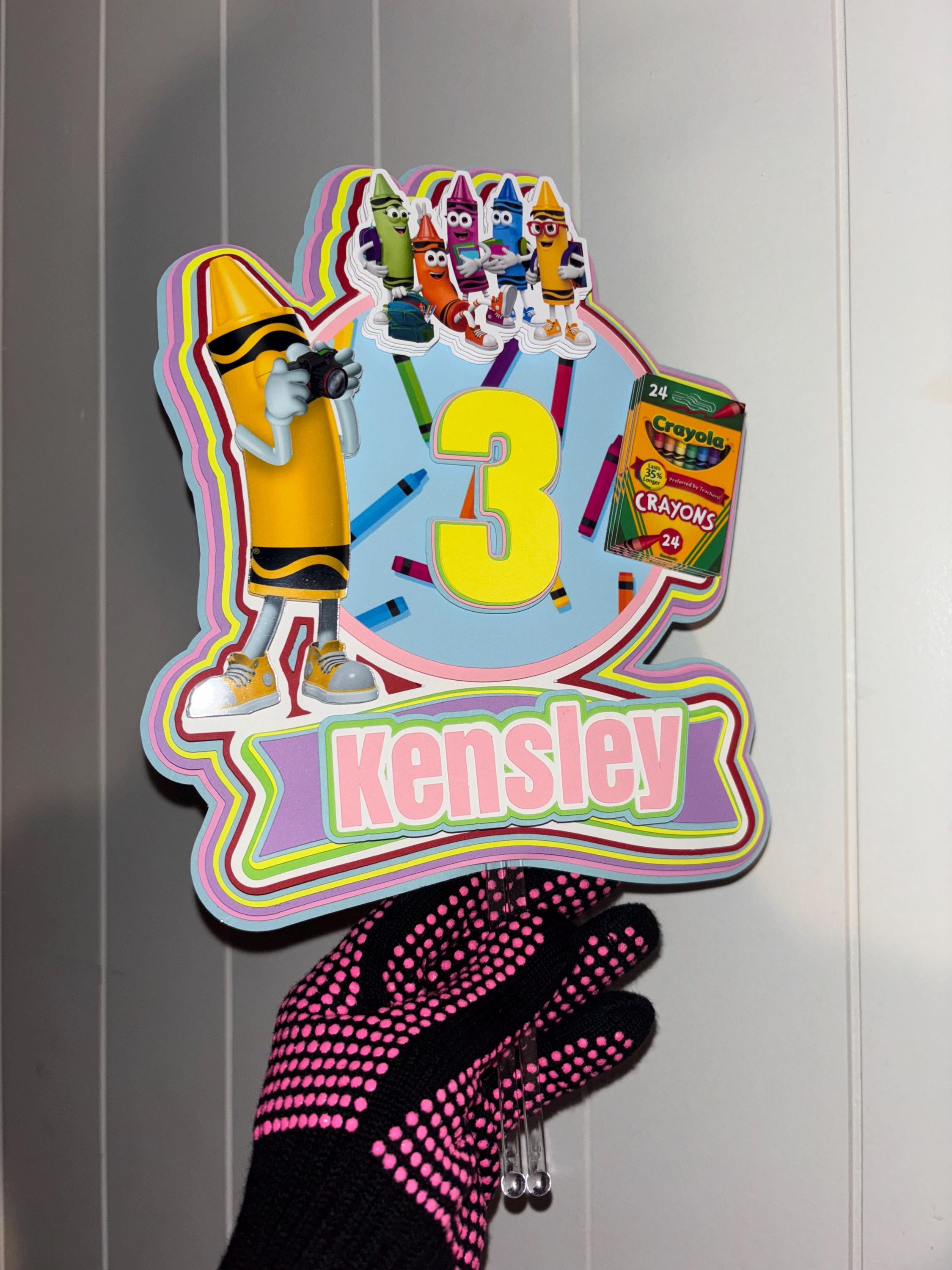Crayola Cake Topper, Crayola Birthday, Crayola Party, Cake Topper ...