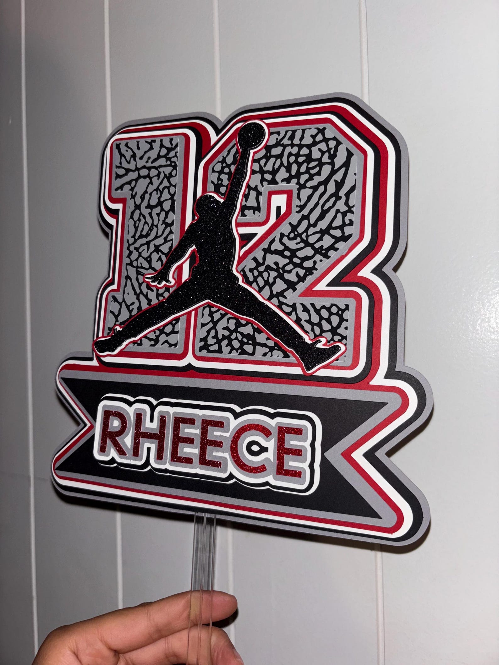 Jordan Inspired Cake Topper - 1 Caketoppet & 4 SHOES Mini Toppers - Etsy