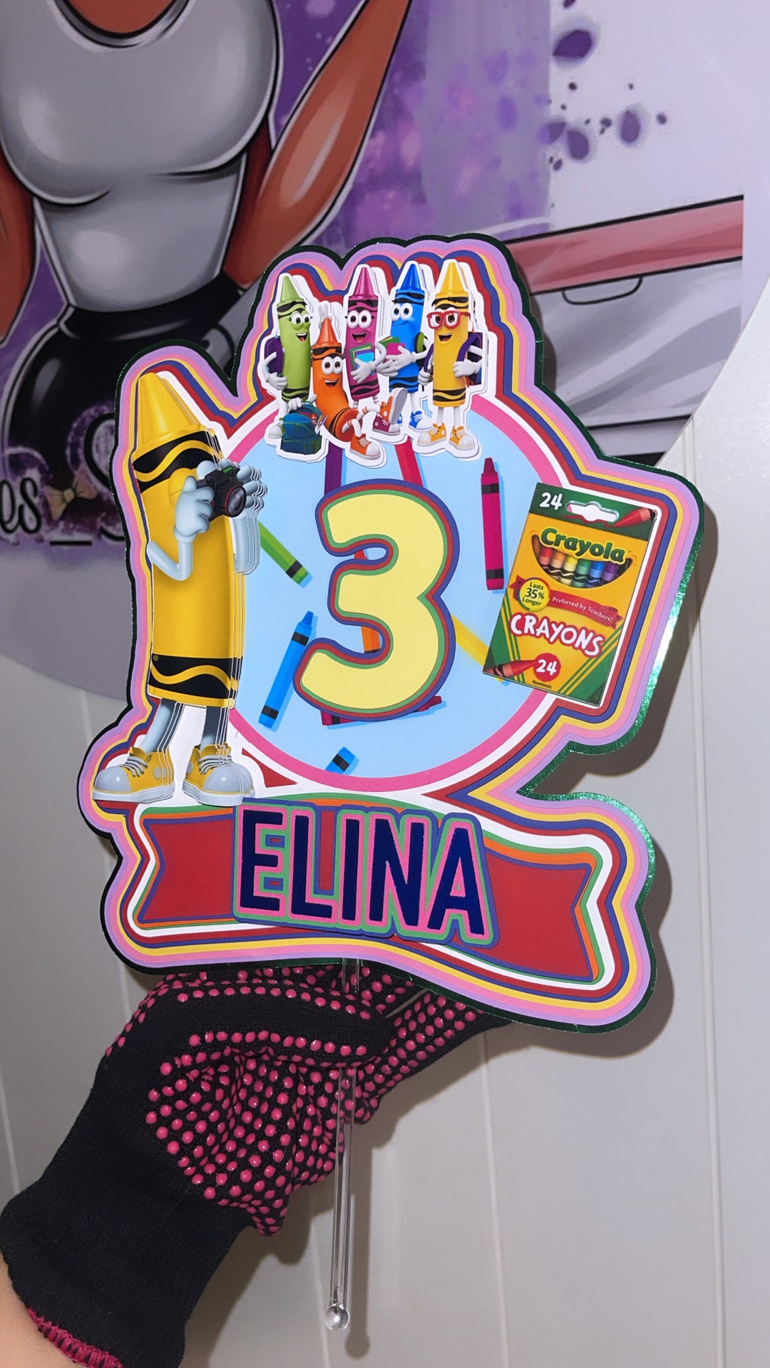 Crayola Cake Topper, Crayola Birthday, Crayola Party, Cake Topper ...