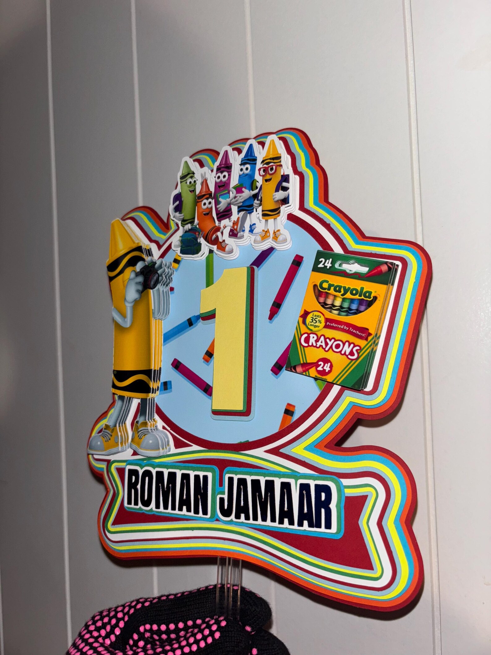 Crayola Cake Topper, Crayola Birthday, Crayola Party, Cake Topper ...