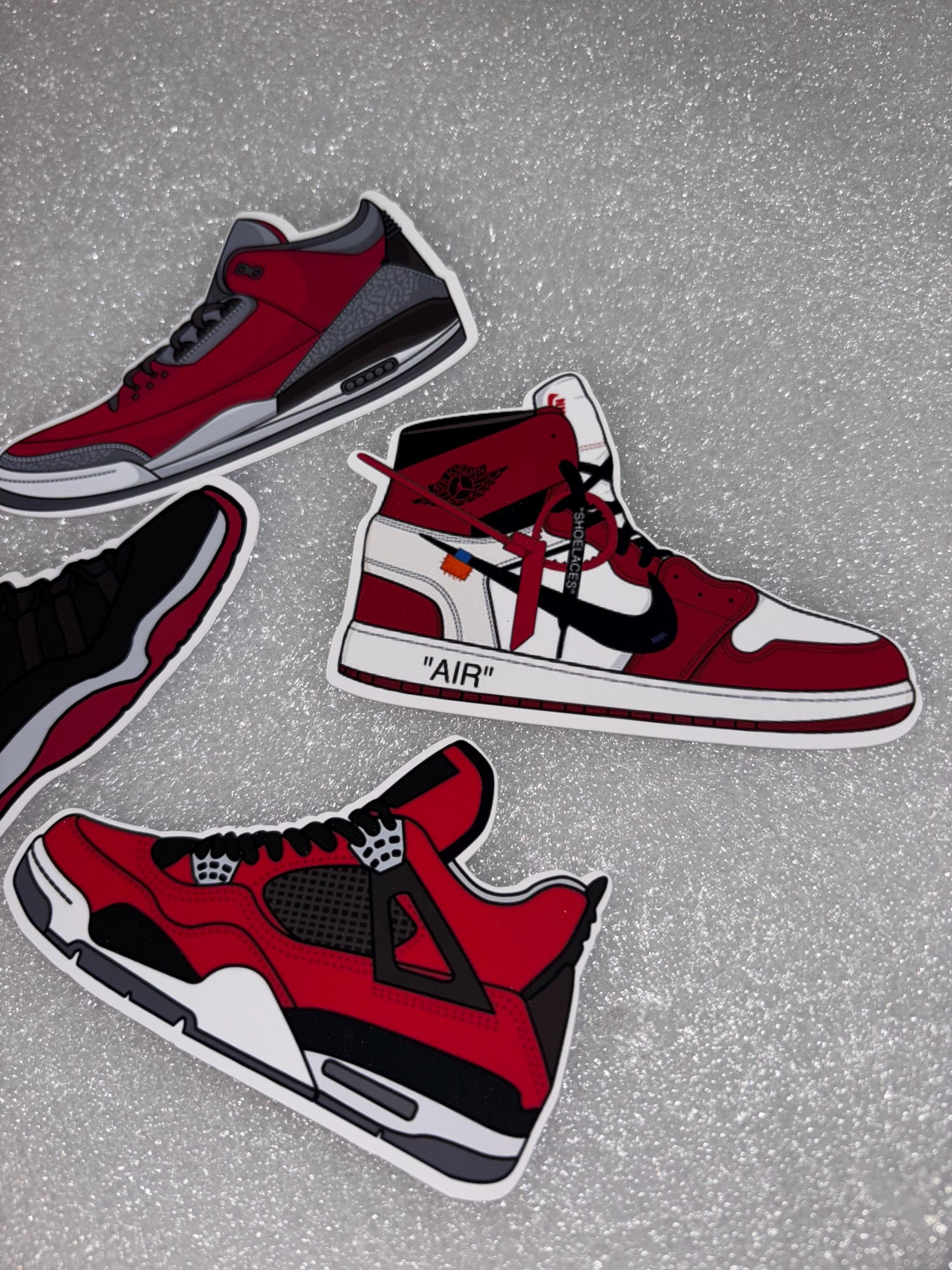 Jordan Inspired Cake Topper - 1 Caketoppet & 4 SHOES Mini Toppers - Etsy