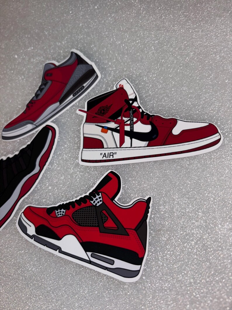 Jordan Inspired Cake Topper - 1 Caketoppet & 4 SHOES Mini Toppers - Etsy
