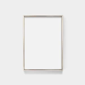 Polished Silver Metal Picture Frame: Thin Minimalist Scandinavian ...