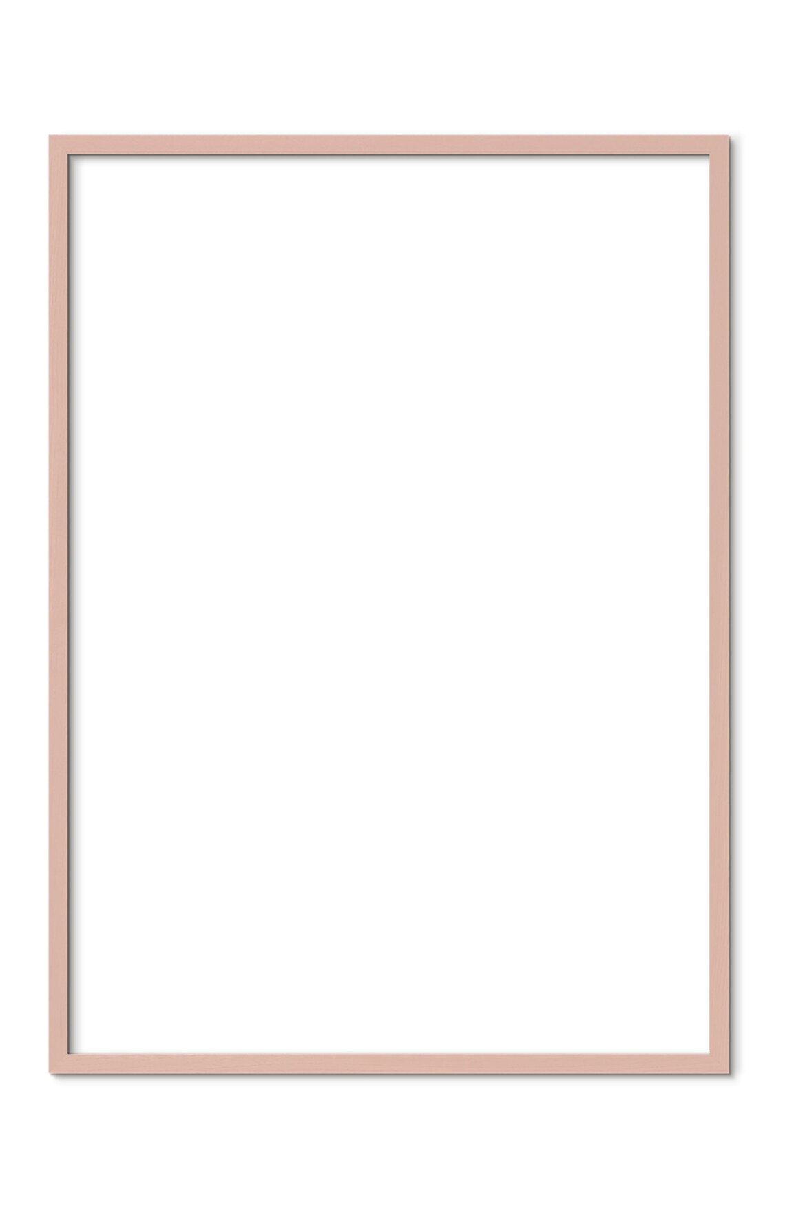 Pastel Pink Wood Frame A2 A3 A4 30x40 50x70 70x100 Pale Rose - Etsy