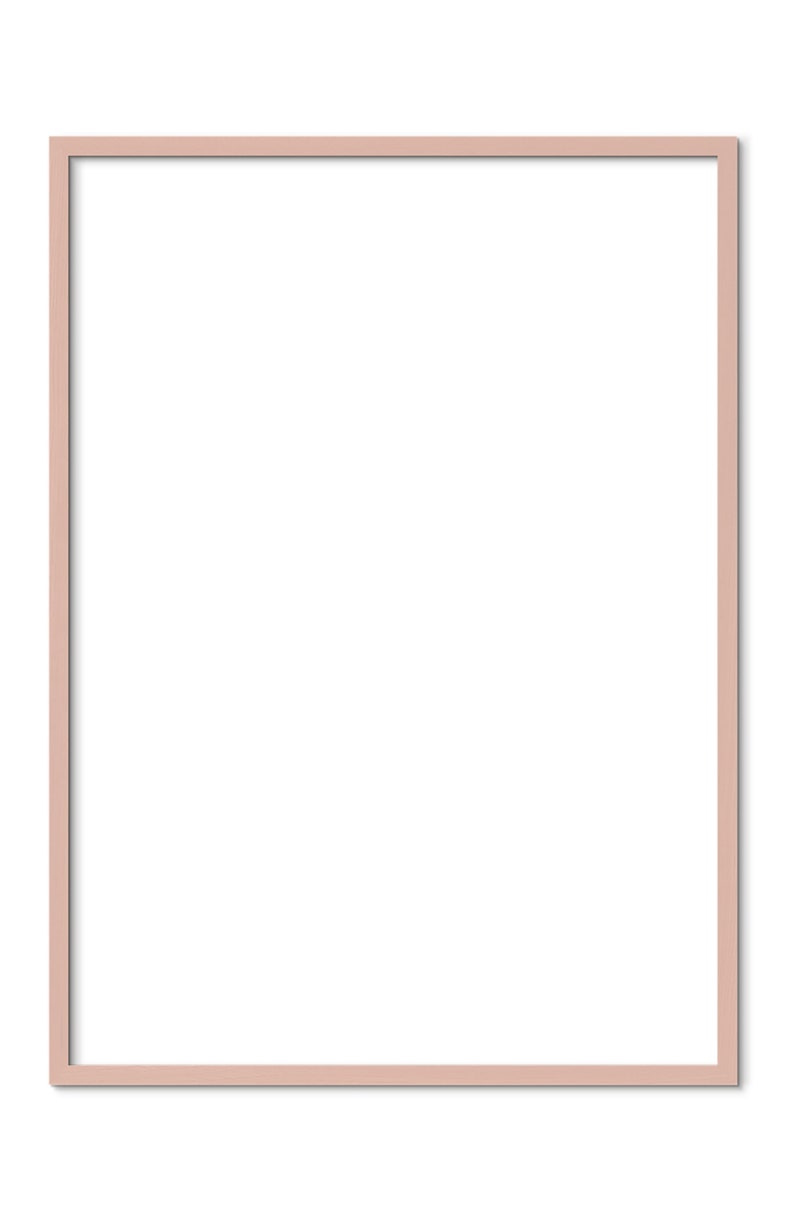 Pastel Pink Wood Frame A2 A3 A4 30x40 50x70 70x100 Pale Rose - Etsy