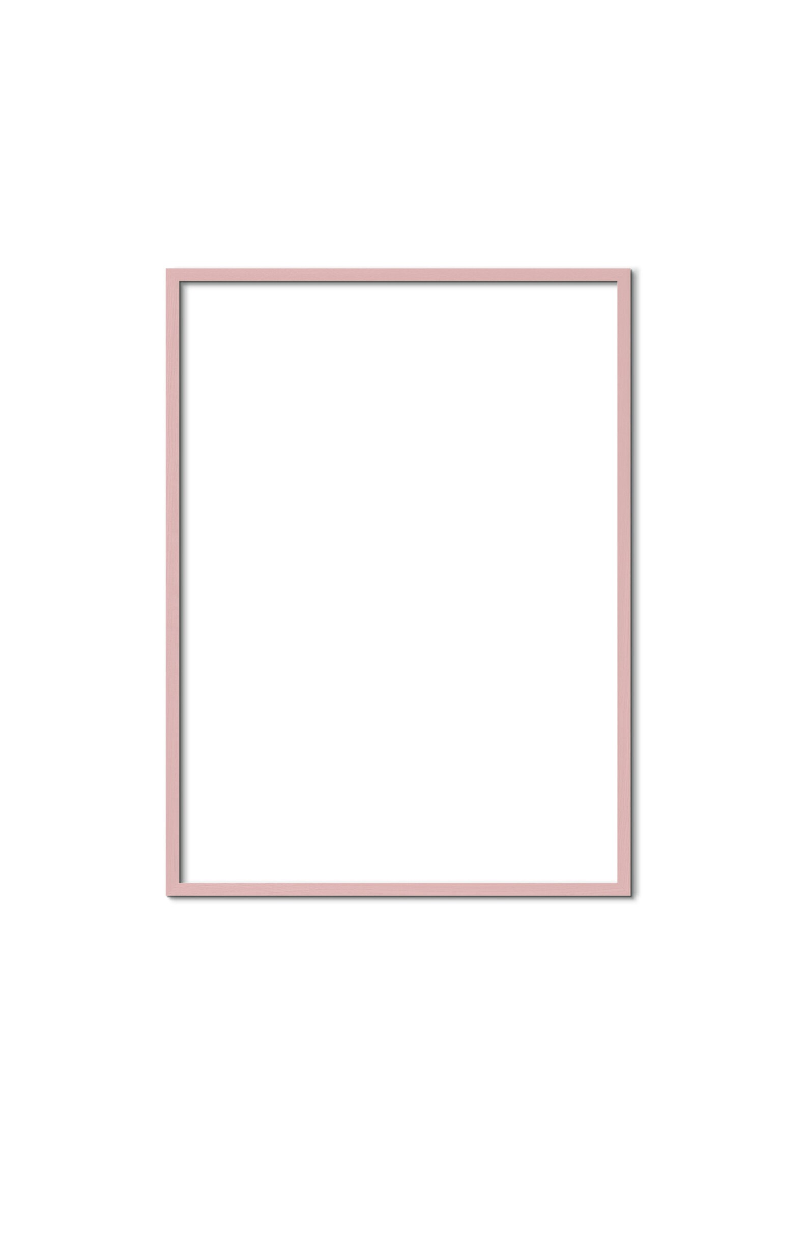 Pastel Pink Wood Frame A2 A3 A4 30x40 50x70 70x100 Pale Rose - Etsy
