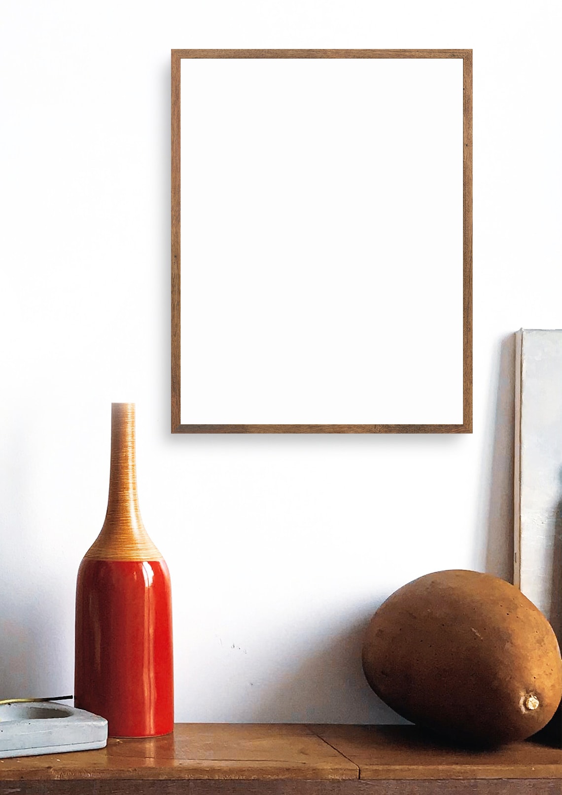 Dark Oak Picture Frame: Thin Minimalist Scandinavian Style, 11x14 - Etsy