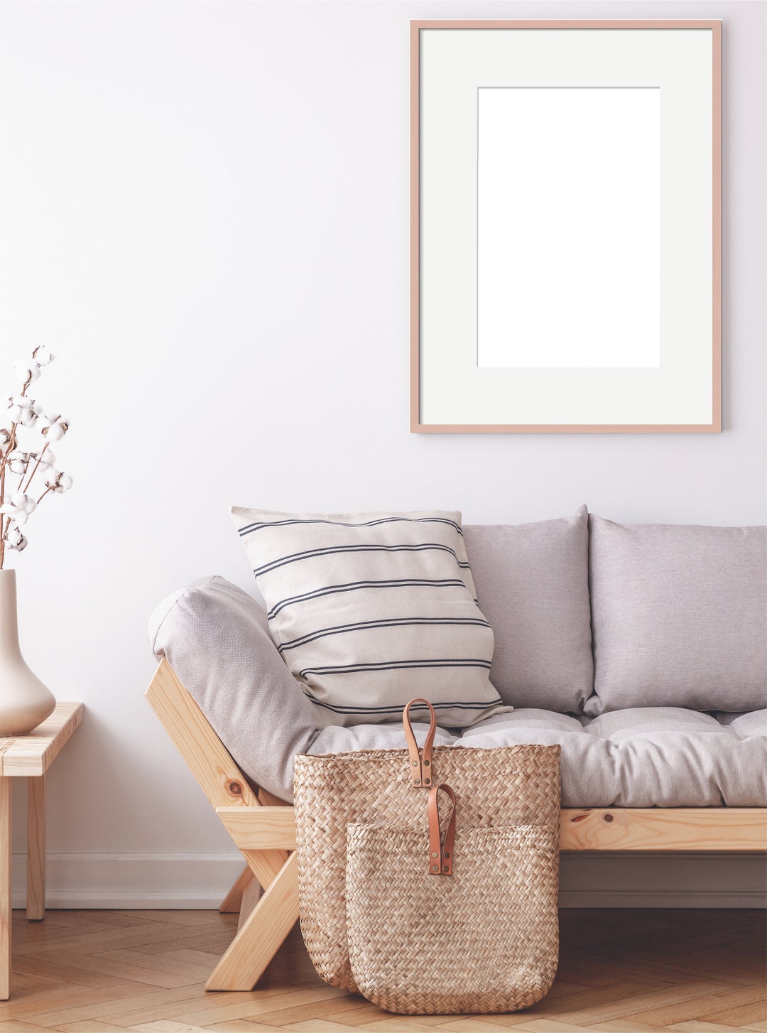 Pastel Pink Wood Frame A2 A3 A4 30x40 50x70 70x100 Pale Rose Natural ...