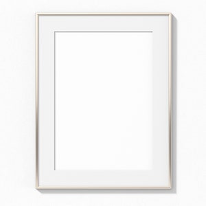 Polished Silver Metal Picture Frame: Thin Minimalist Scandinavian ...