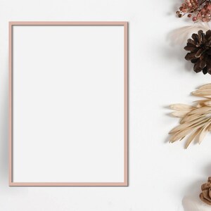 Pastel Pink Wood Frame A2 A3 A4 30x40 50x70 70x100 Pale Rose Natural ...