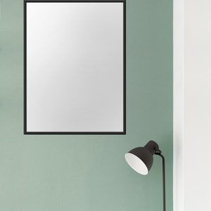 Polished Black Metal Picture Frame Thin Minimalist Scandinavian Modern ...