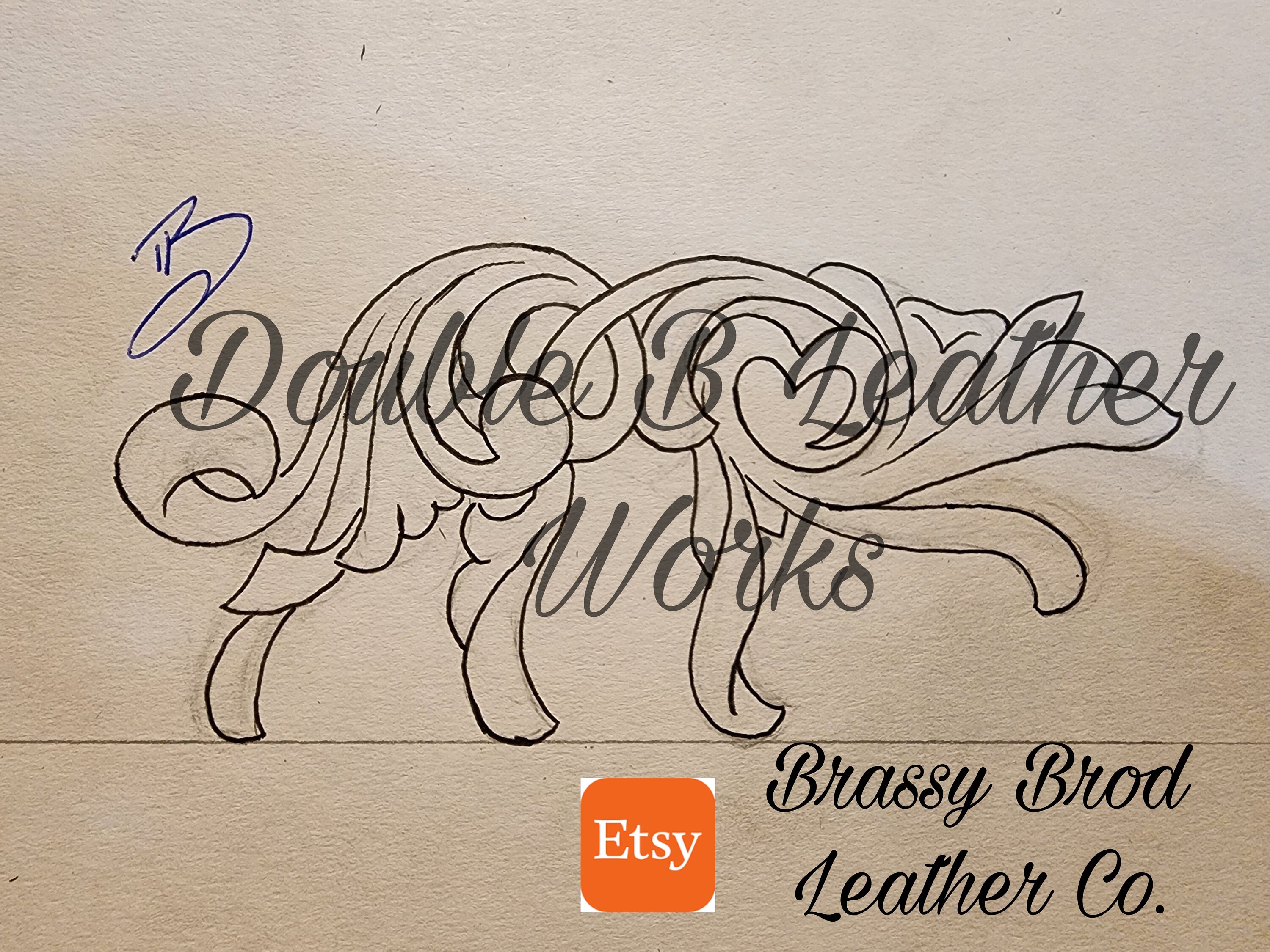 Border Collie Tooling Pattern - Etsy