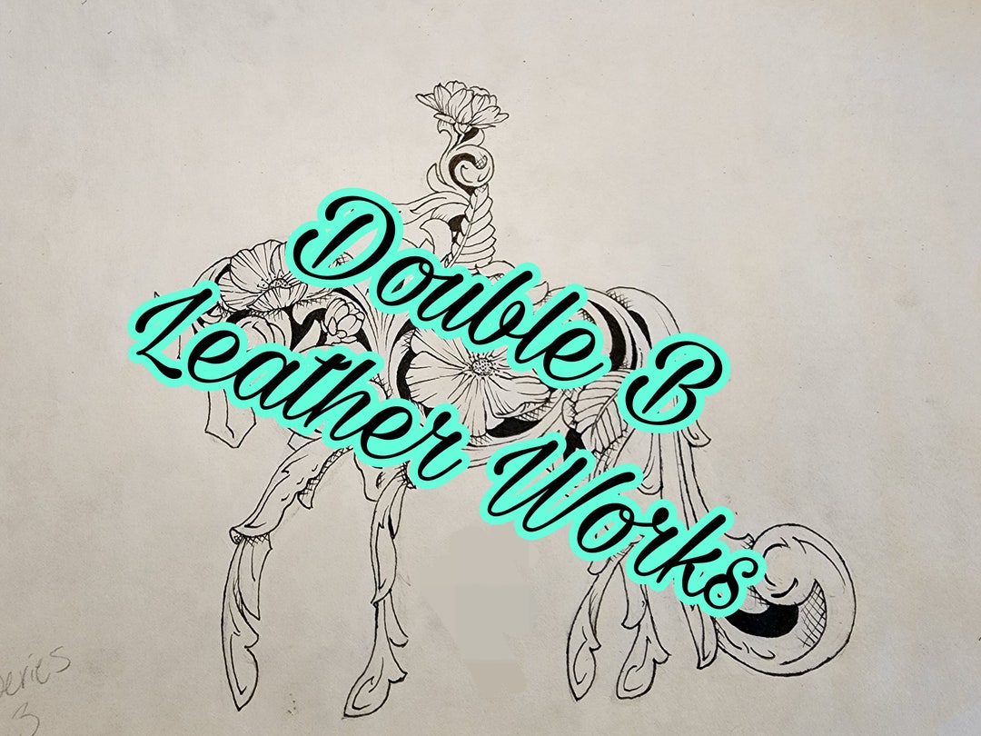 Horse Series No. 3 Leather Tooling Pattern - Etsy
