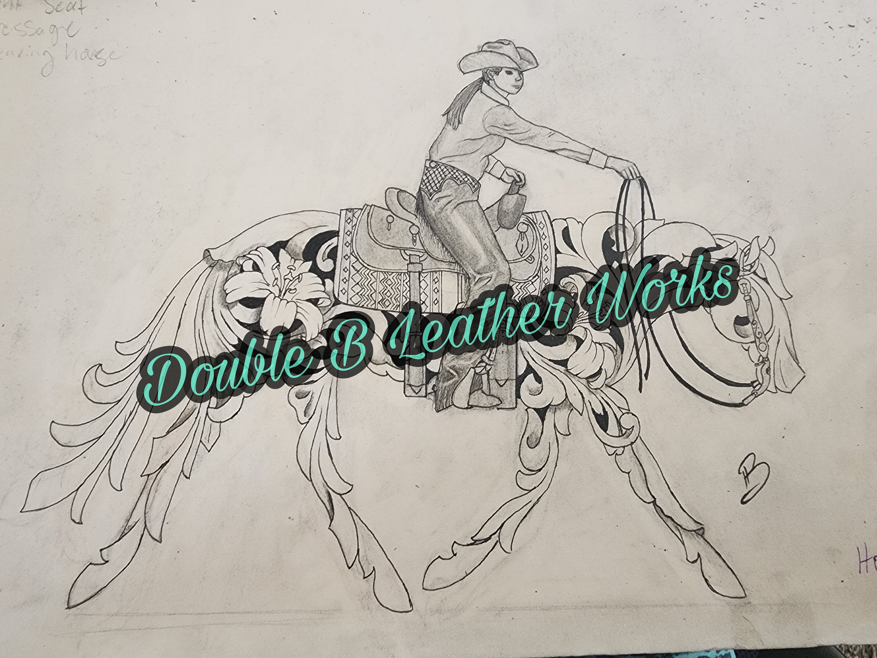 Ranch Riding Tooling Pattern - Etsy