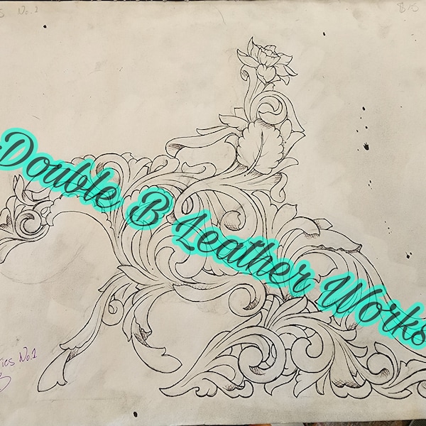 Leather Carving Scroll Pattern - Etsy
