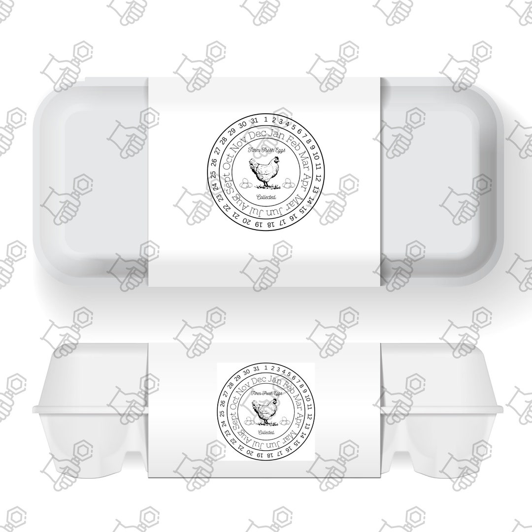 Chicken Egg Collection Date Sticker- Ready to Print! DIGITAL FILE ONLY ...
