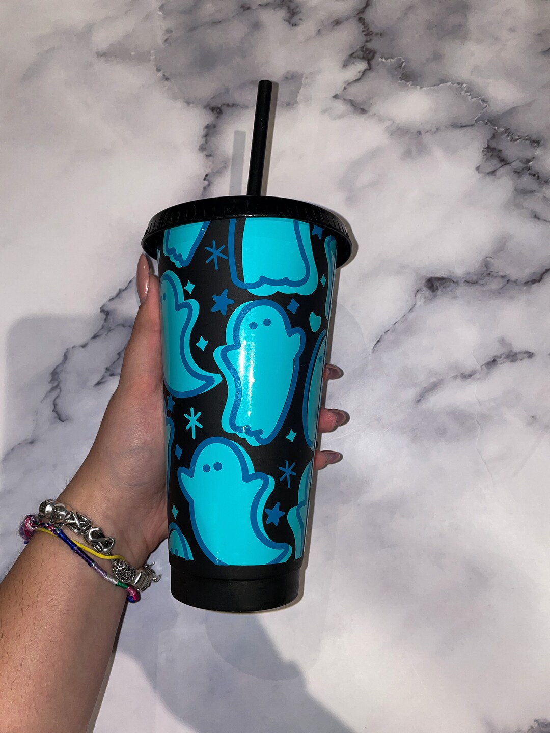 Halloween Cold Cup, Spooky Cup, Personalised Cold Cup With Straw, Fall ...