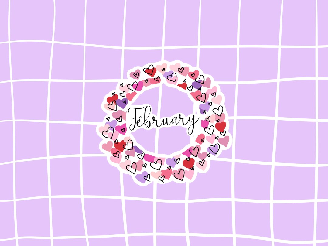 February Stickers Bullet Journal Stickers February Planner - Etsy
