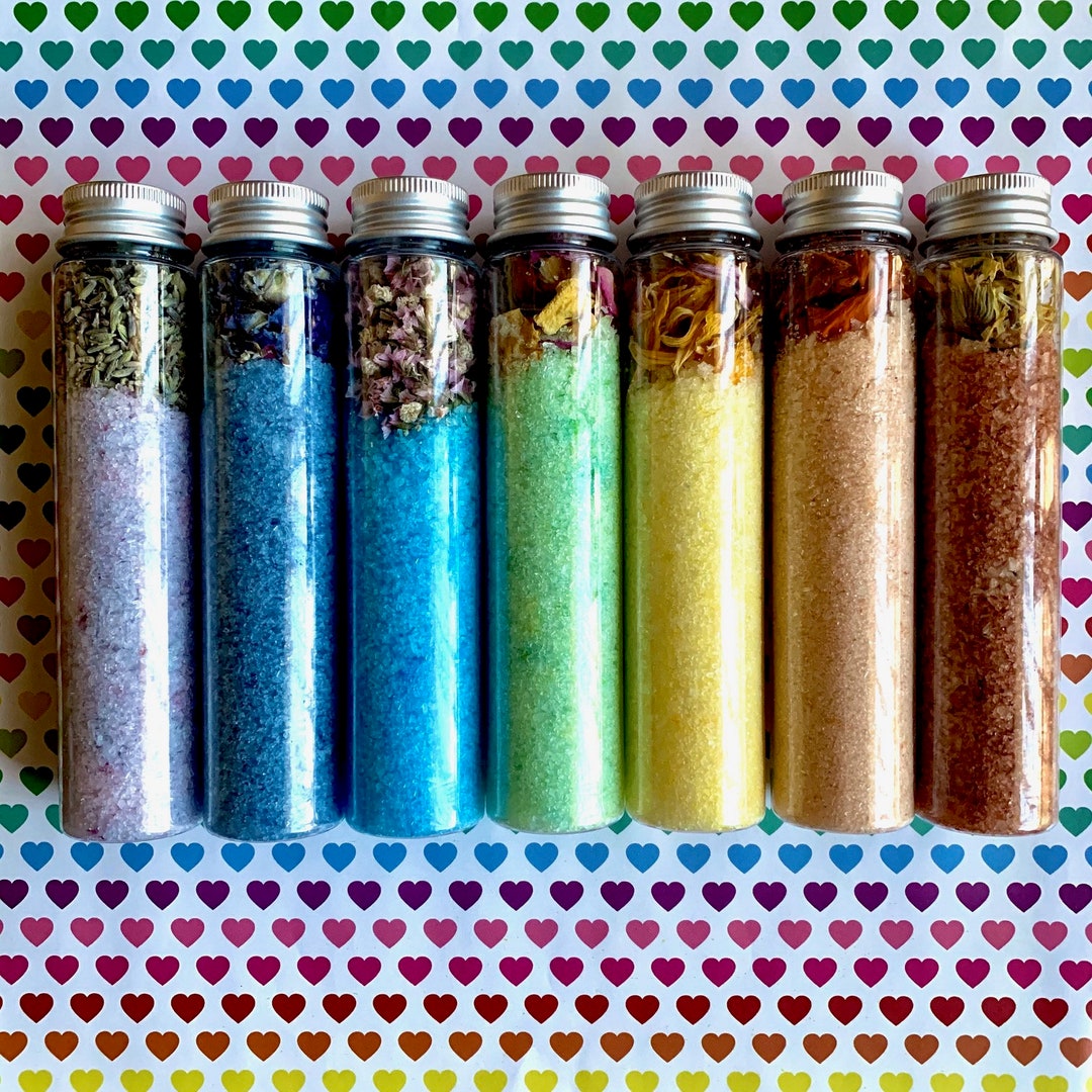 Chakra Alignment Bath Salt Kit - Etsy