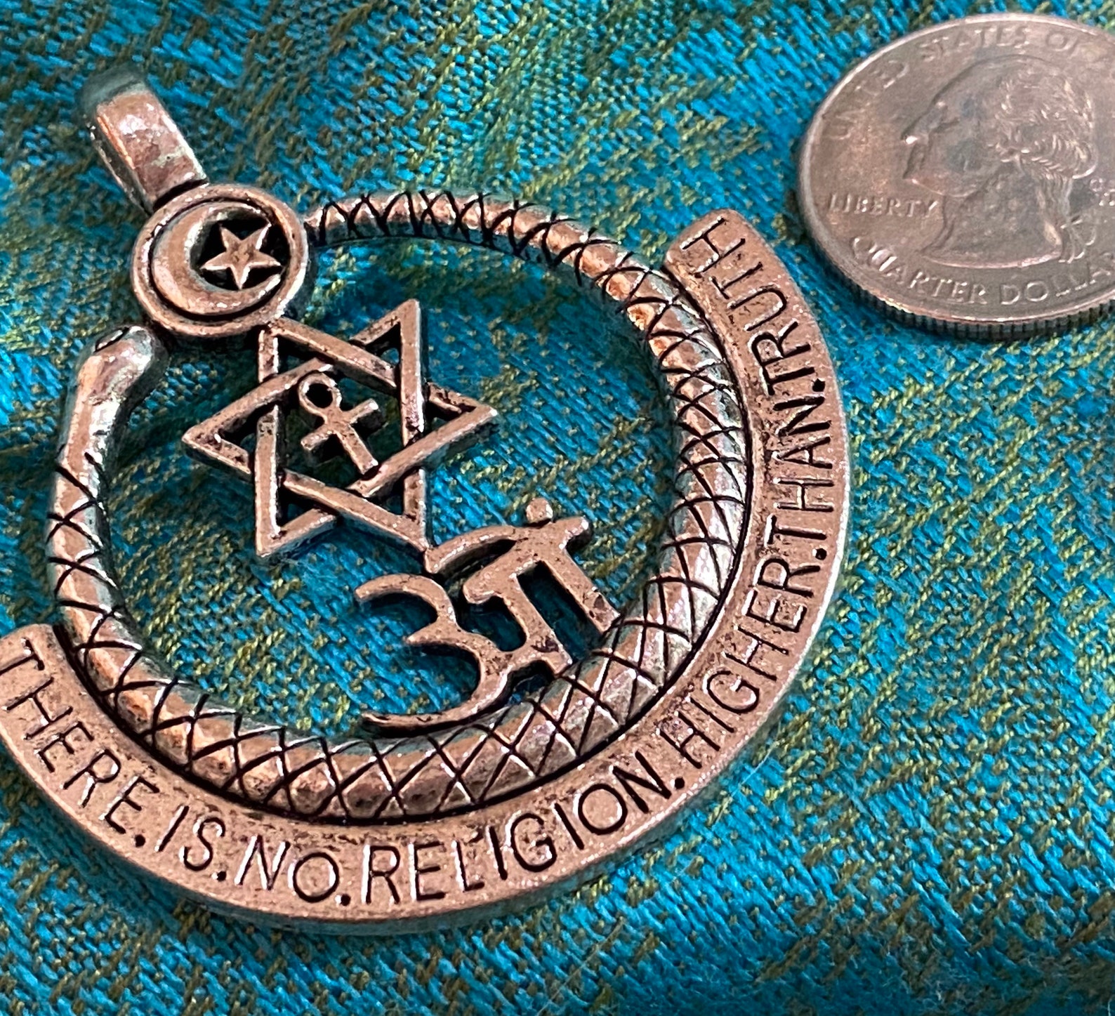 Coexist Symbol Om Pendant Taoism Symbol Tao Te Ching - Etsy