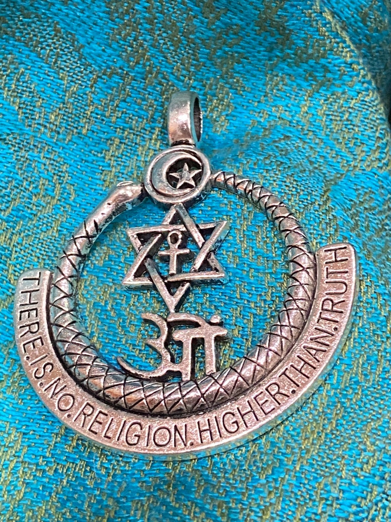 Coexist Symbol Om Pendant Taoism Symbol Tao Te Ching - Etsy