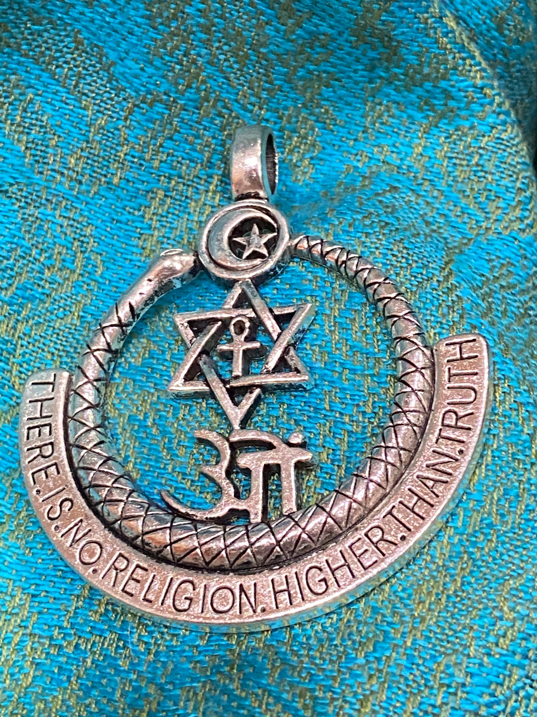 Coexist Symbol Om Pendant Taoism Symbol Tao Te Ching - Etsy