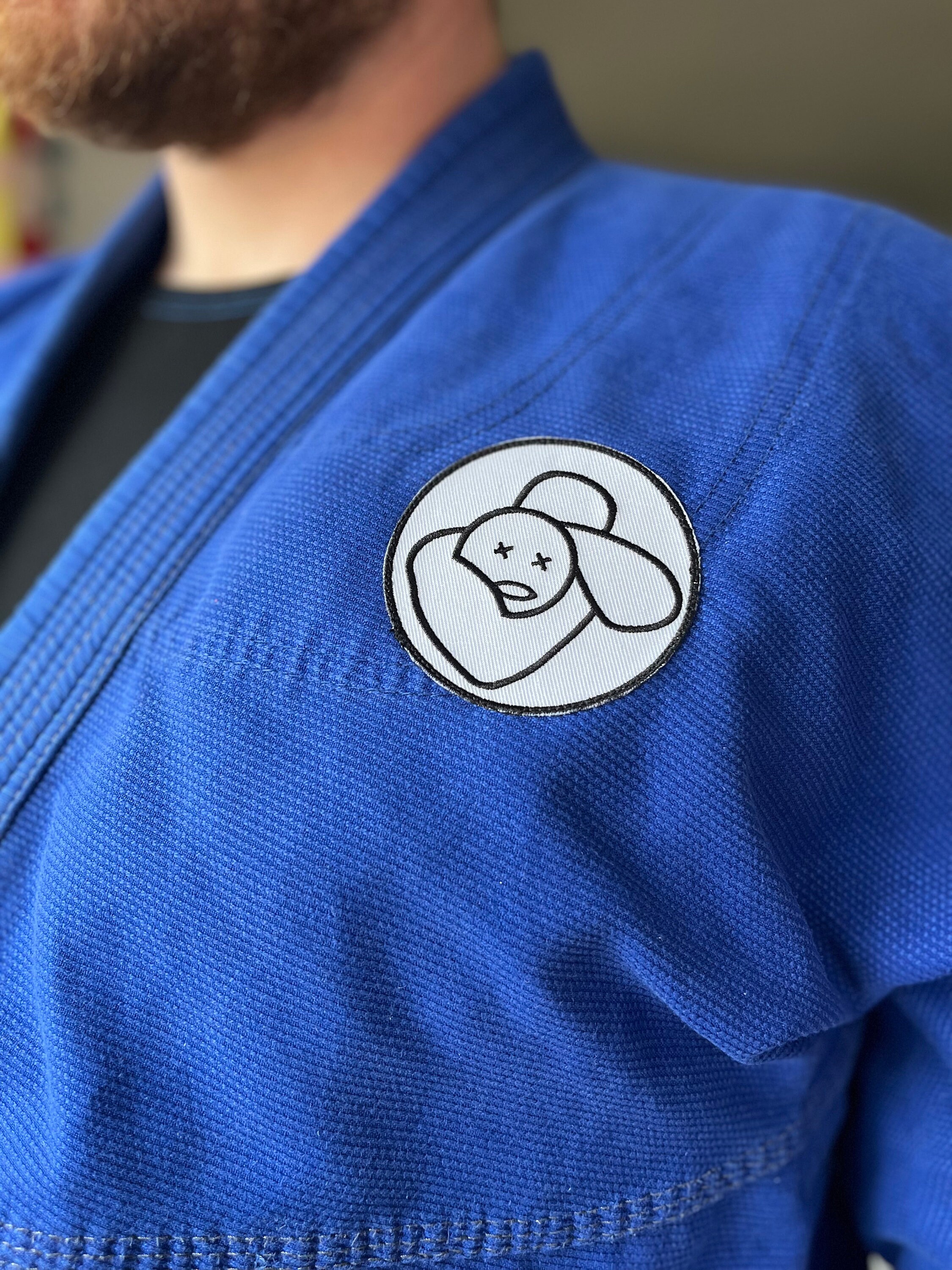 Choke Patch, White BJJ Patch, BJJ Patch, Jiu Jitsu Patch, Gracie Jiu ...