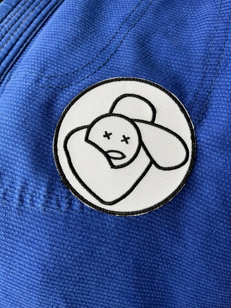 Choke Patch, White BJJ Patch, BJJ Patch, Jiu Jitsu Patch, Gracie Jiu ...