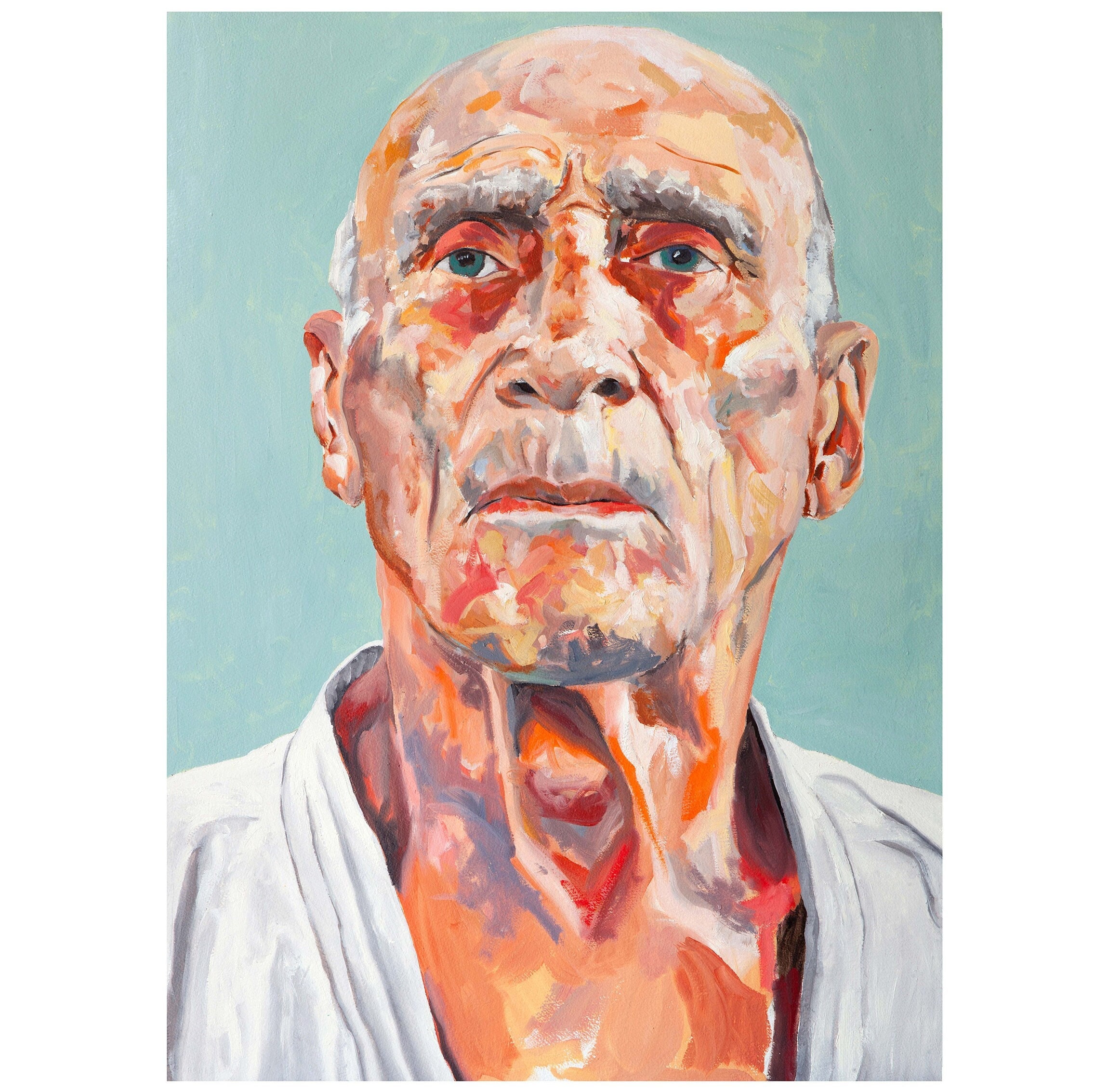 BJJ Print, Helio Gracie Poster, Jiu Jitsu Art, Oil Painting Portrait ...
