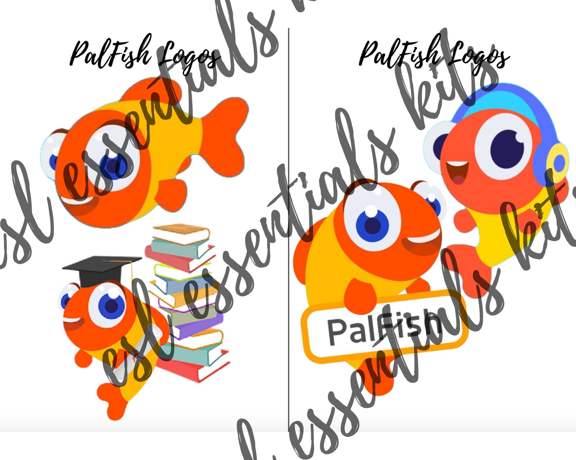 Palfish Family Character Props & Palfish Freddy Logos Digital Download ...