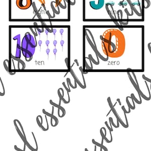 Numbers Flashcards 0 to 10 Digital Download Printable, English/esl ...