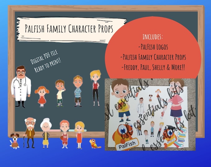 PALFISH Paul, Shelly, & Freddy the Fish Printable Props - Etsy Canada