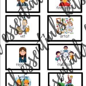30 Jobs/occupations Flashcards, Digital Download Printable, English/esl ...