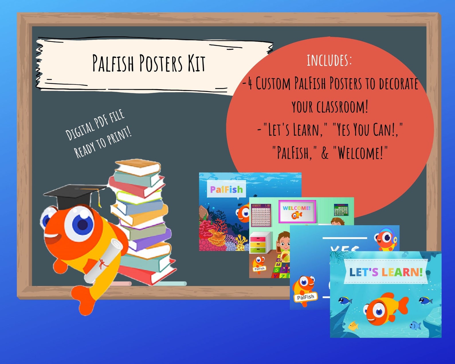 Palfish 4 in 1 Poster Kit Custom Posters to Decorate Your - Etsy