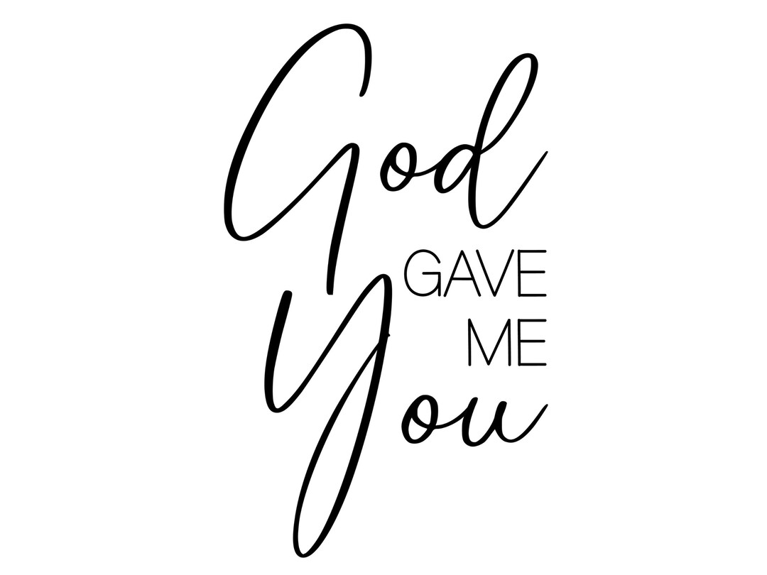 Magnolia Design Co; God Gave Me You Reusable Adhesive 8.5X11 Silkscreen ...